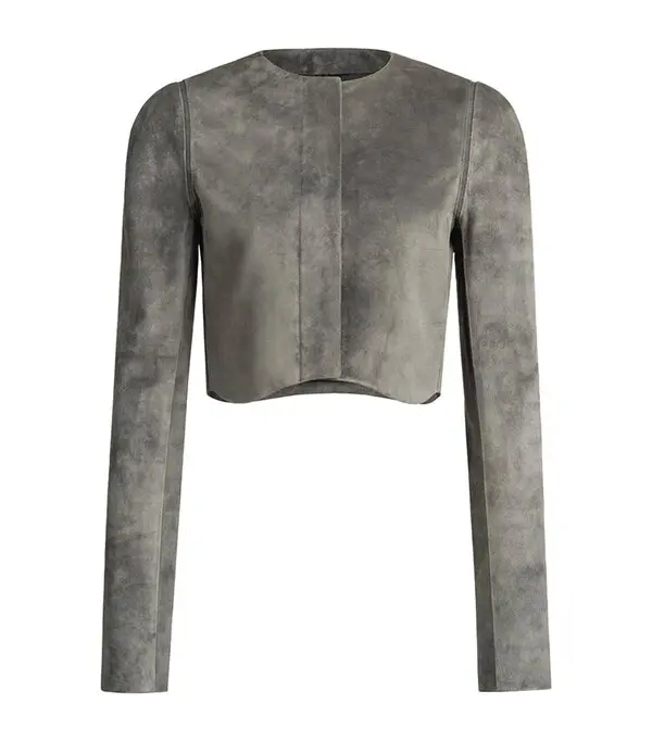 Alaïa Suede Cropped Jacket