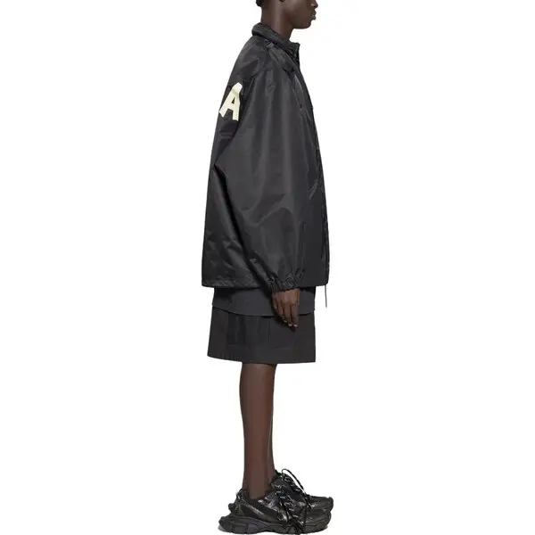 Balenciaga Tape Type Hooded Windbreaker Jacket