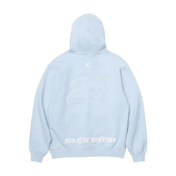 Supreme X Jordan Ss26 Hooded Sweatshirt - Light Blue