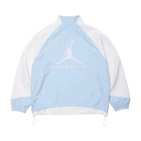Supreme X Jordan Ss26 Track Jacket - Light Blue