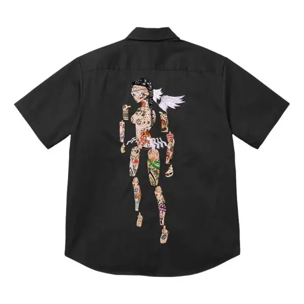 Supreme Ss26 Aoi Cyborg S/s Work Shirt - Black