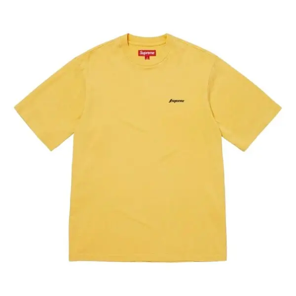 Supreme Ss26 Washed S/s T-shirt - Yellow