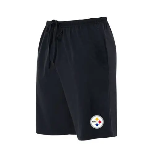 CONCEPTS SPORT Pittsburgh Steelers Big & Tall Fleece Lounge Shorts - Black