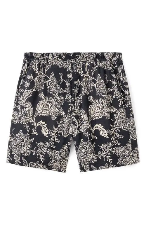 Mango Slim Fit Print Bermuda Shorts