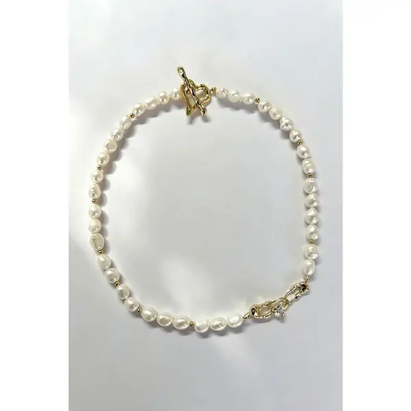 CLASSICHARMS Molten Heart Pearl Necklace