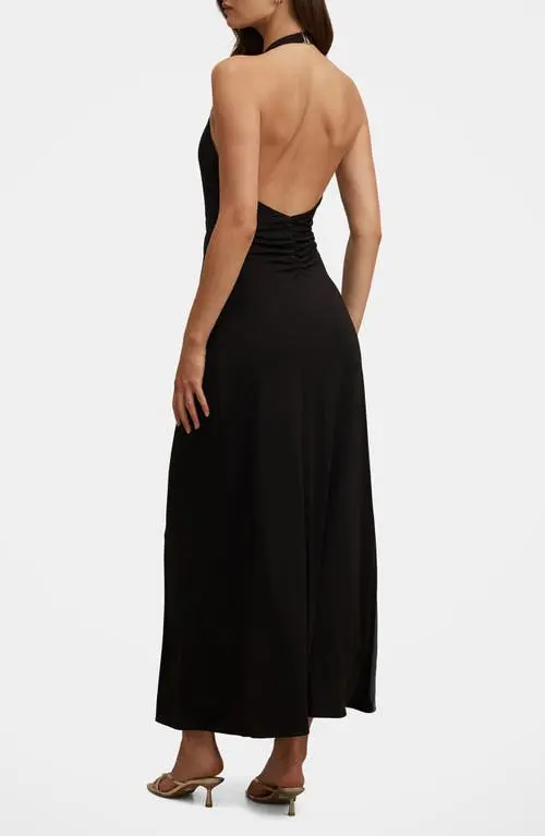 EVER NEW Behati Jersey Midi Halter Dress