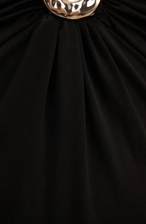 EVER NEW Behati Jersey Midi Halter Dress