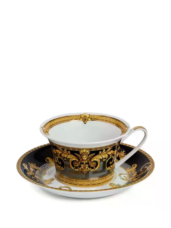 Versace Prestige Gala Coffee Cup And Saucer - Black