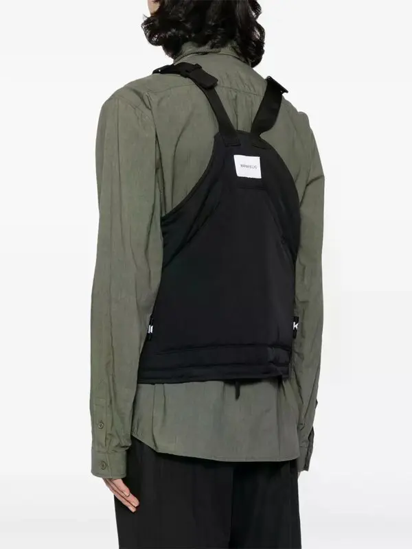 MAKAVELIC Logo Patch Zip-up Vest