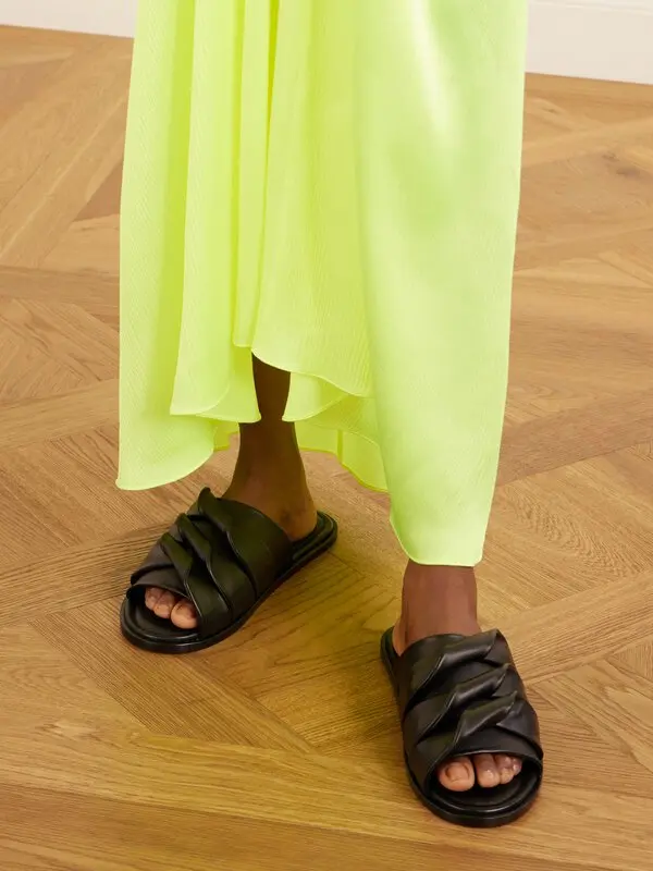 JW Anderson Coil Leather Slides