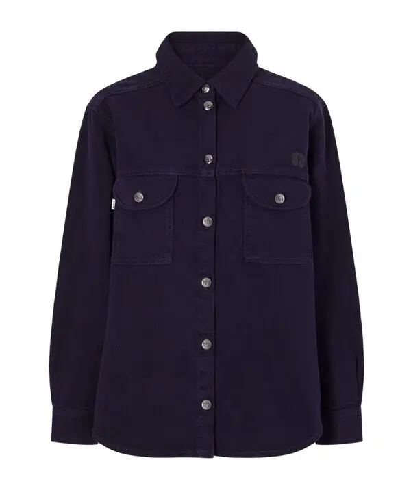 BLAZÉ MILANO Embroidered Denim Shirt - Blue