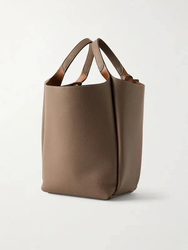 TOD'S Secchiello Small Leather Bucket Bag - Gray