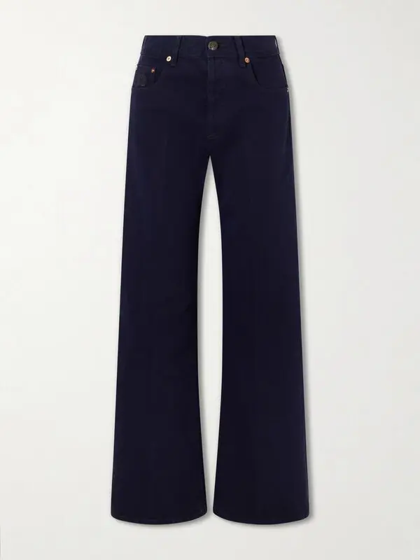 BLAZÉ MILANO Clapotis Maline Mid-rise Wide-leg Jeans - Blue