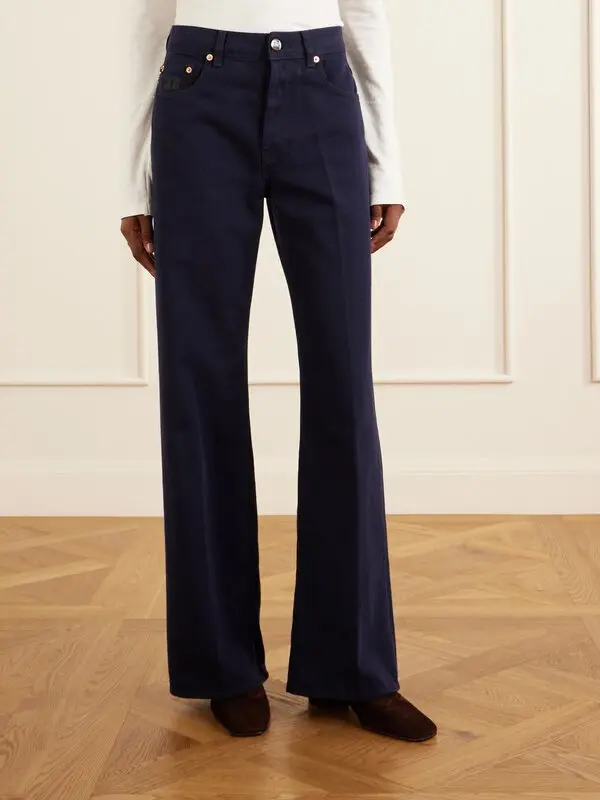 BLAZÉ MILANO Clapotis Maline Mid-rise Wide-leg Jeans - Blue