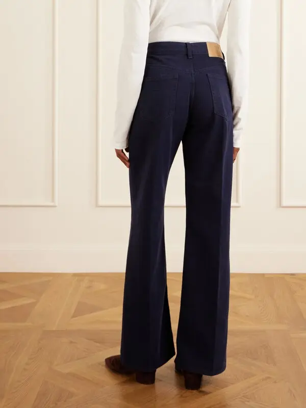 BLAZÉ MILANO Clapotis Maline Mid-rise Wide-leg Jeans - Blue