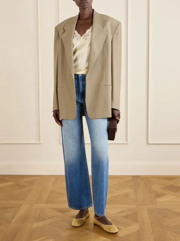 Stella McCartney Woven Lurex Ballet Flats