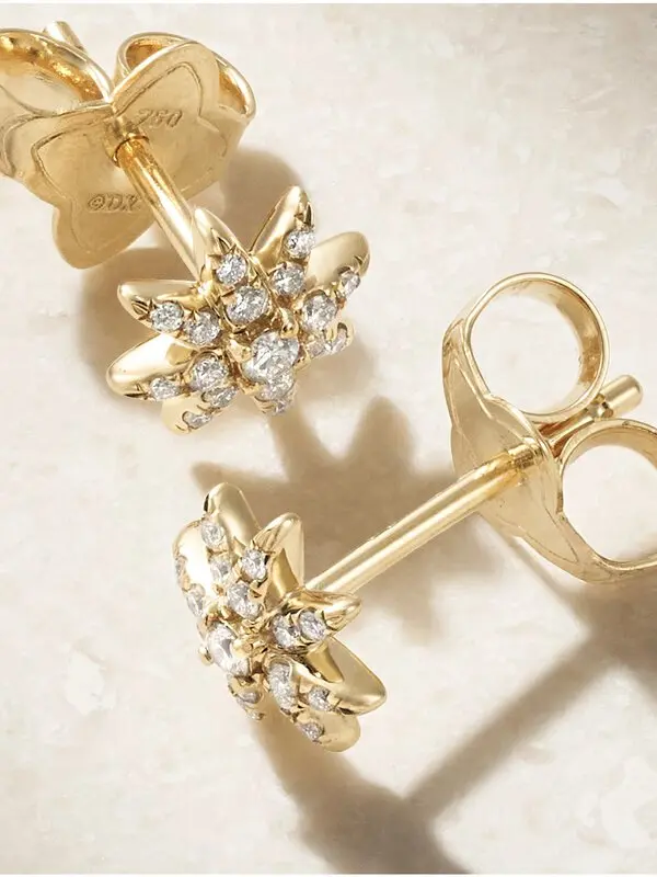 David Yurman Starburst Diamond Stud Earrings