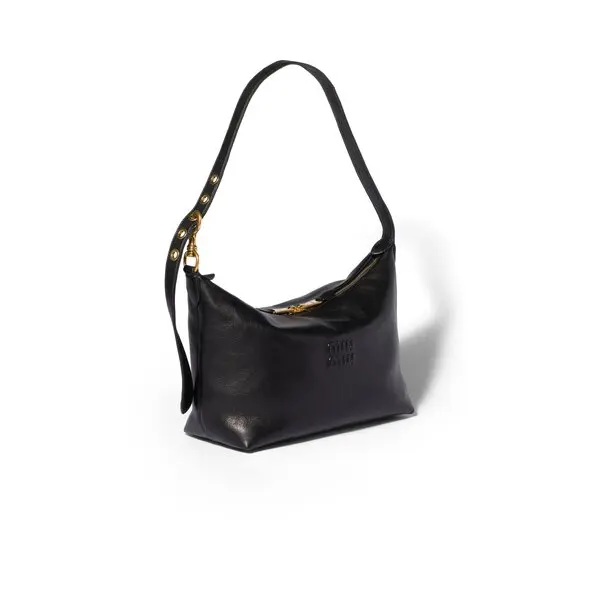 Miu Miu Spirit Nappa Leather Bag - Black