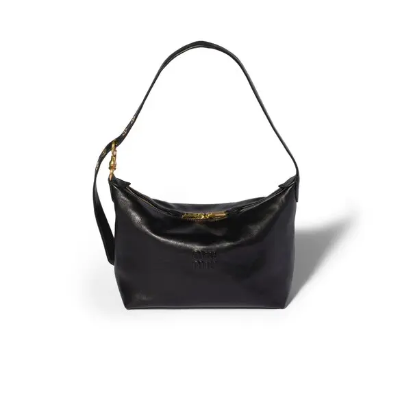 Miu Miu Spirit Nappa Leather Bag - Black