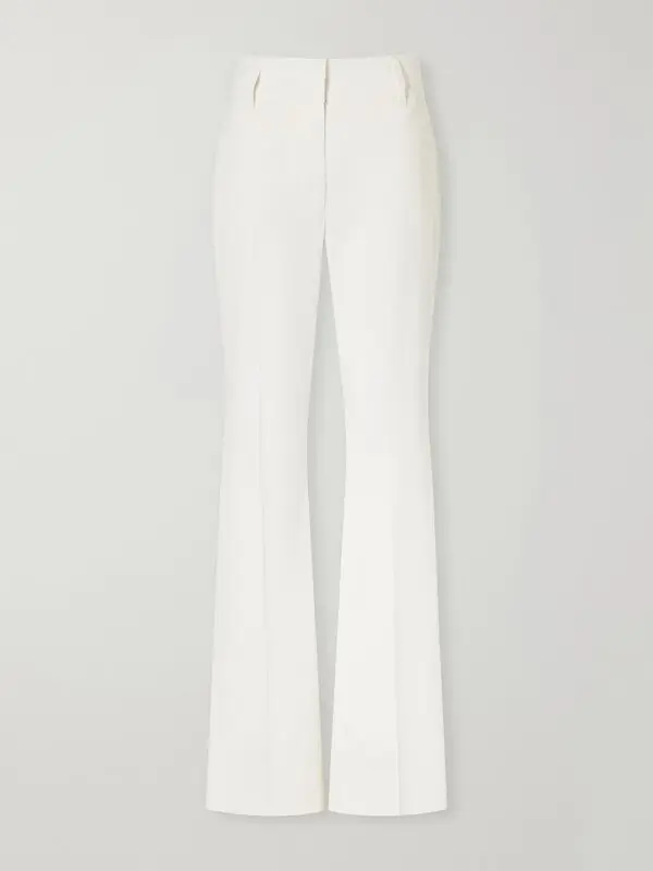 Gabriela Hearst Ianthe Cotton-corduroy Flared Pants - Neutrals