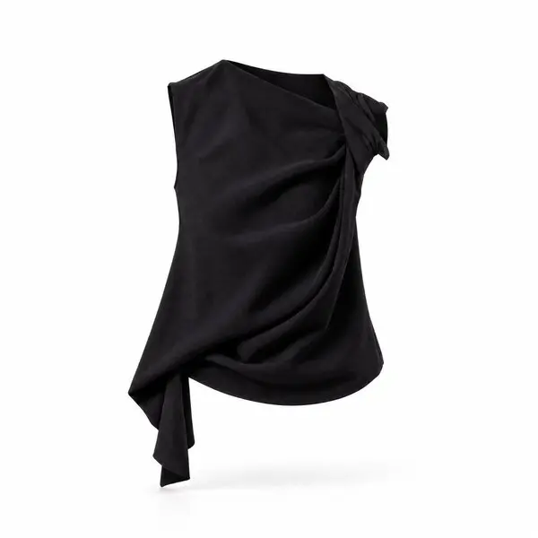 LENDROP STUDIOS Laurent Twisted Top - Black
