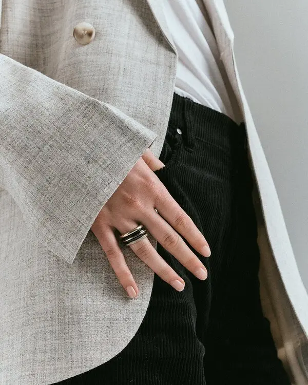 BY PARIAH Classic Ring Stack | Onyx