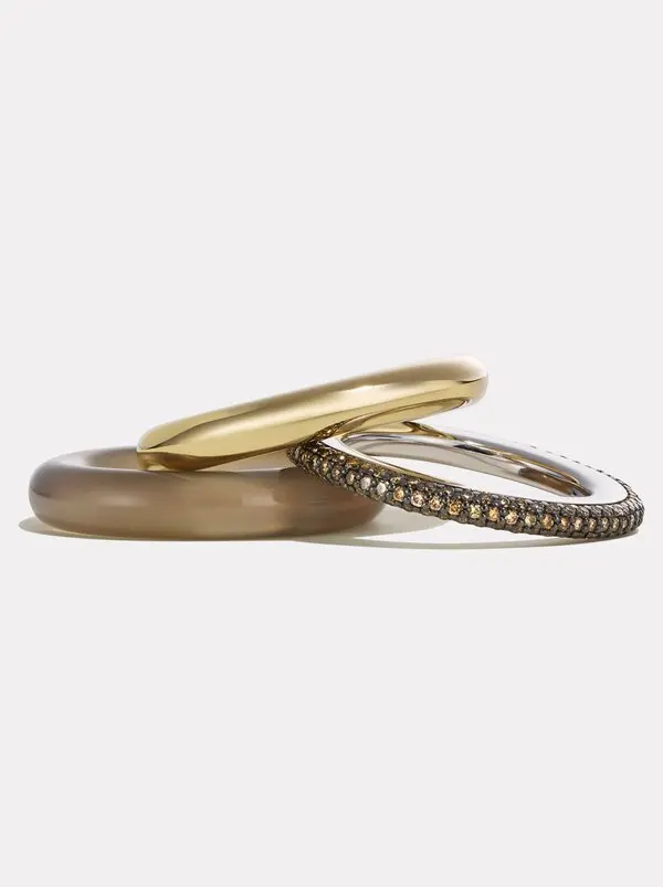 BY PARIAH Aurea Ring Stack | Agate