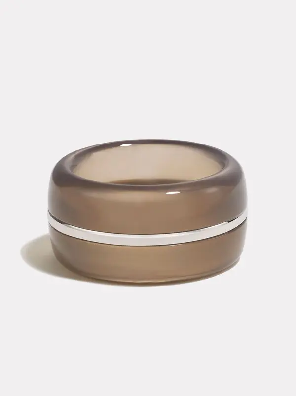 BY PARIAH The Essential Wide Ring | Silver & Agate
