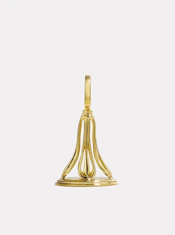 BY PARIAH Amara Bell Pendant With Diamonds - Gold