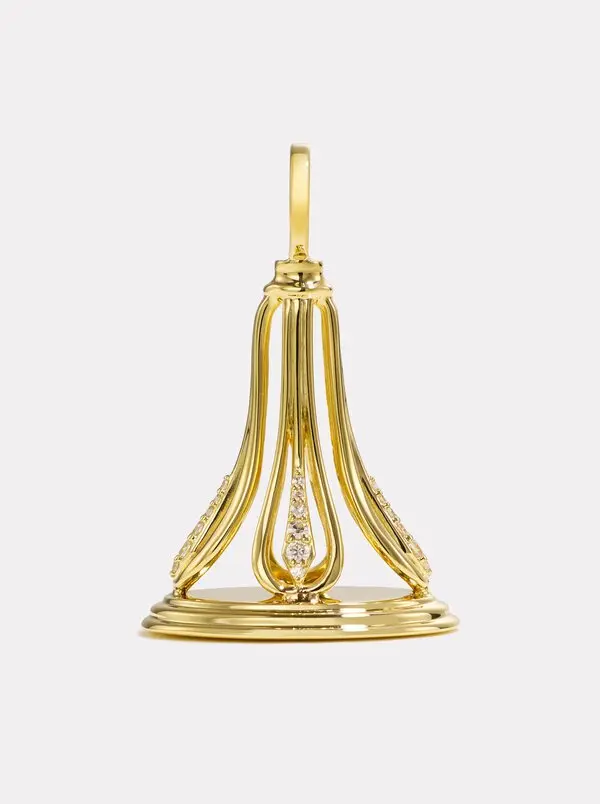 BY PARIAH Amara Bell Pendant With Diamonds