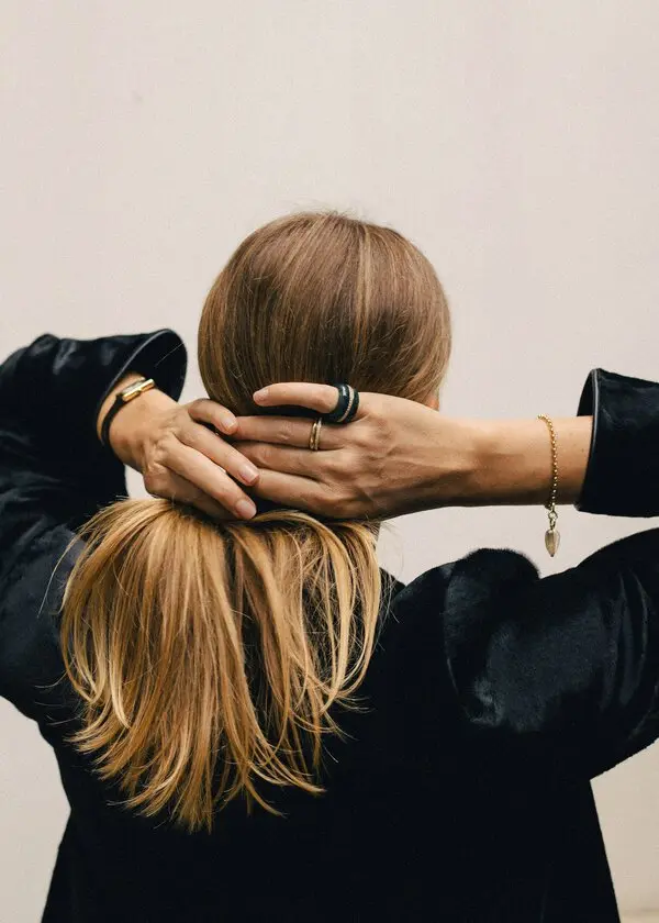 BY PARIAH Diamond Pebble Cocktail Ring | Moss Agate