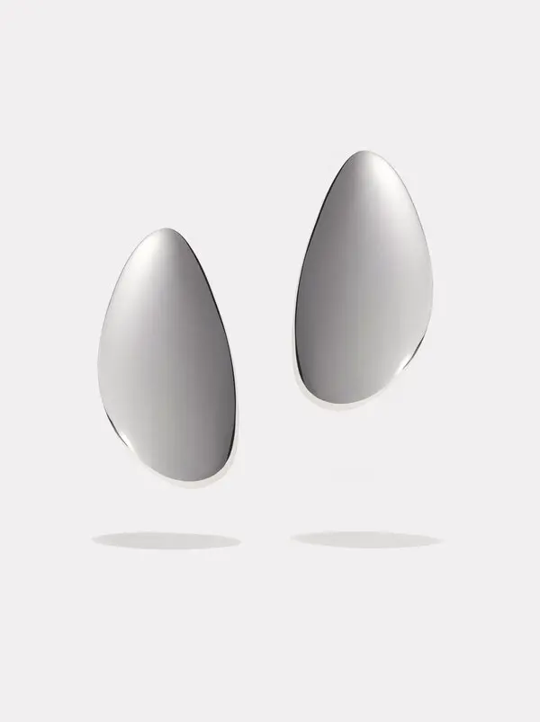 BY PARIAH Sculptural Earrings - Silver