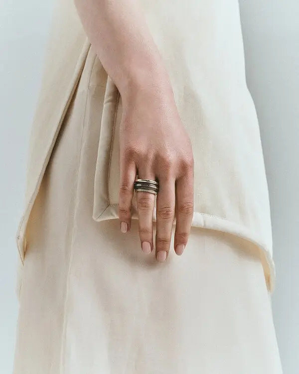 BY PARIAH Essential Gem Stacking Ring Agate