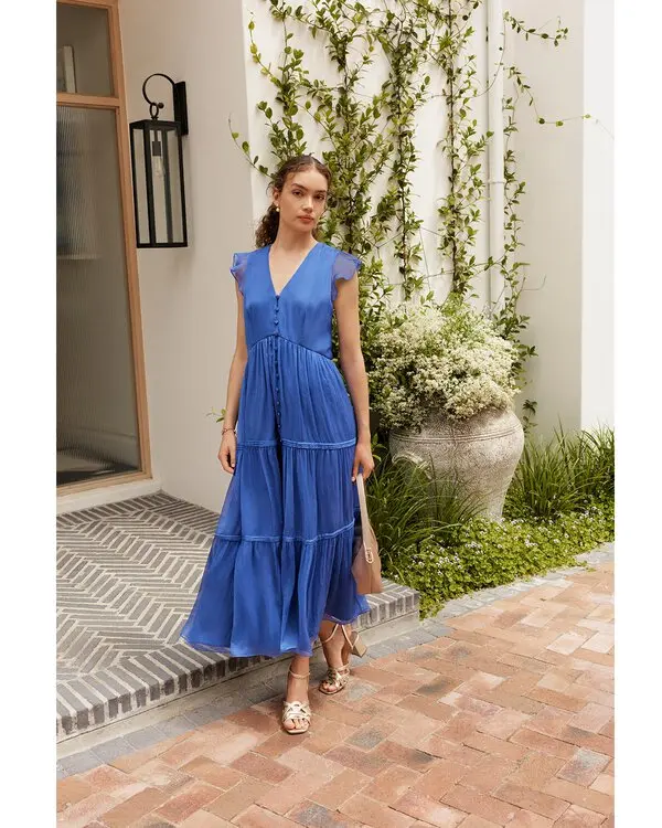 HOBBS LONDON Roseberry Tiered Midi Dress