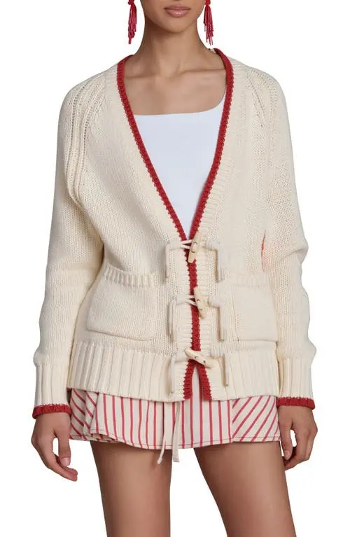 Avec Les Filles Intarsia Lobster Cardigan