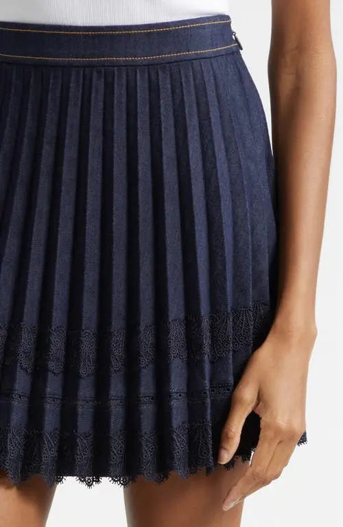 Cinq À Sept Guipure Lace Trim Laney Skirt