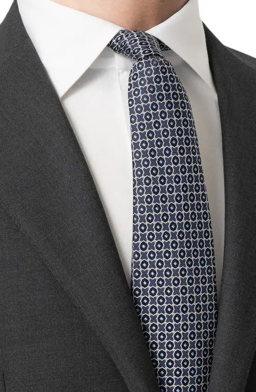 Eton Geometric Silk Tie