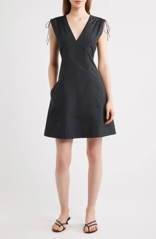 Rag & Bone Emmet Tie Shoulder Sleeveless Fit & Flare Dress