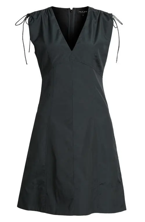 Rag & Bone Emmet Tie Shoulder Sleeveless Fit & Flare Dress