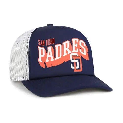 '47 47 San Diego Padres Meander Foam Trucker Snapback Hat - Navy