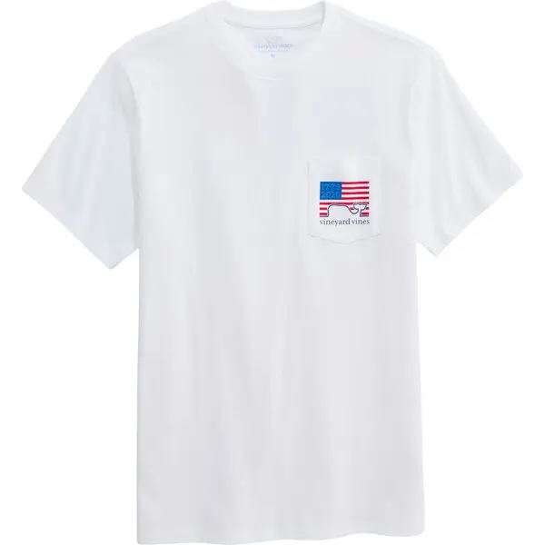 Vineyard Vines 1776–2026 Flag Graphic Pocket T-shirt