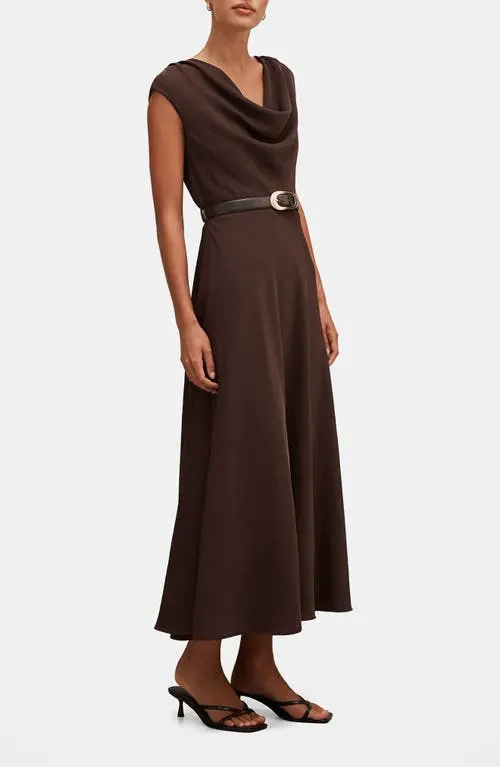 EVER NEW Estelle Belted Cowl Neck Maxi Dress