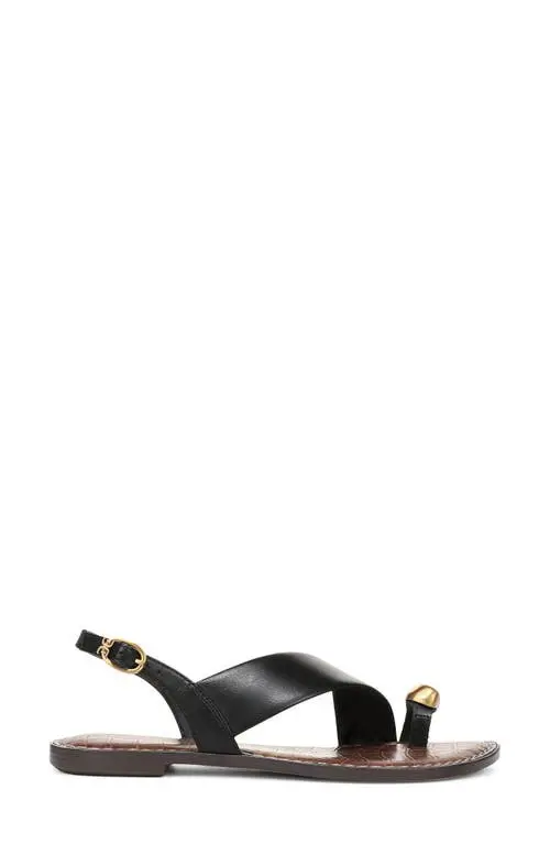 Sam Edelman Gace Toe Loop Slingback Sandal - Black