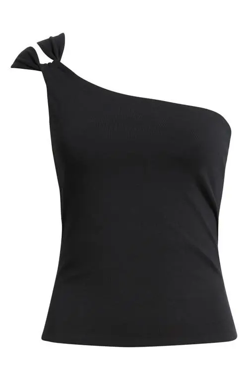 Bp. Knit One-shoulder Tank - Black