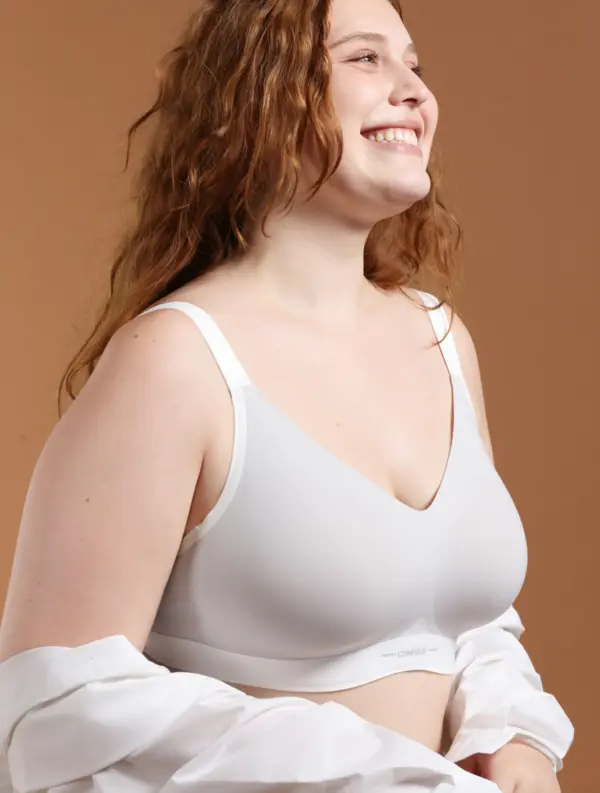 Comfelie Airlite Only 89g Wireless Comfortable Bra - Light Grey