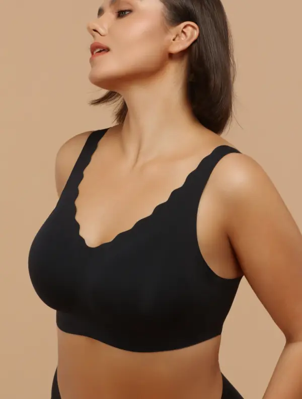 Comfelie 3d Air Cups Seamless Breathable Bra - Black