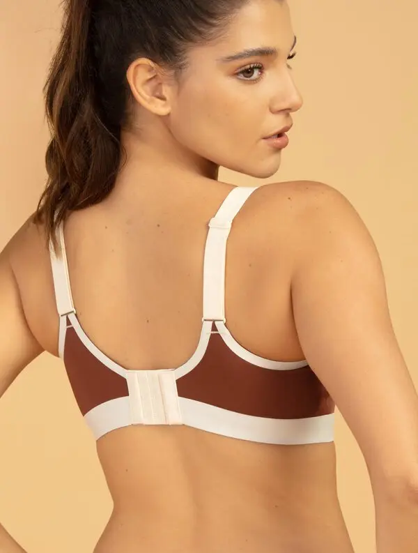 Comfelie Airlite Only 89g Comfortable Wireless Bra - Brown