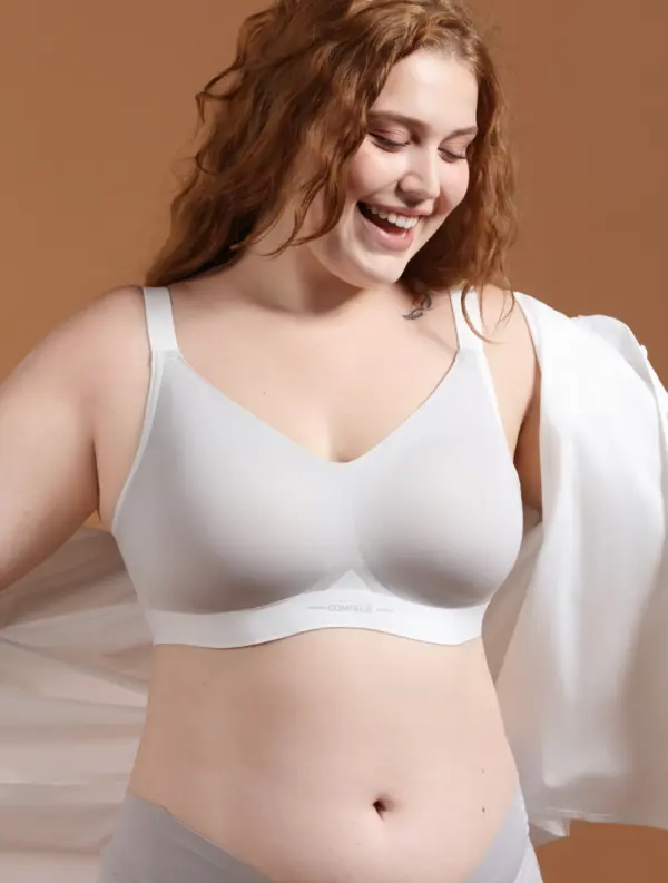Comfelie Airlite Only 89g Comfortable Wireless Bra - Light Grey