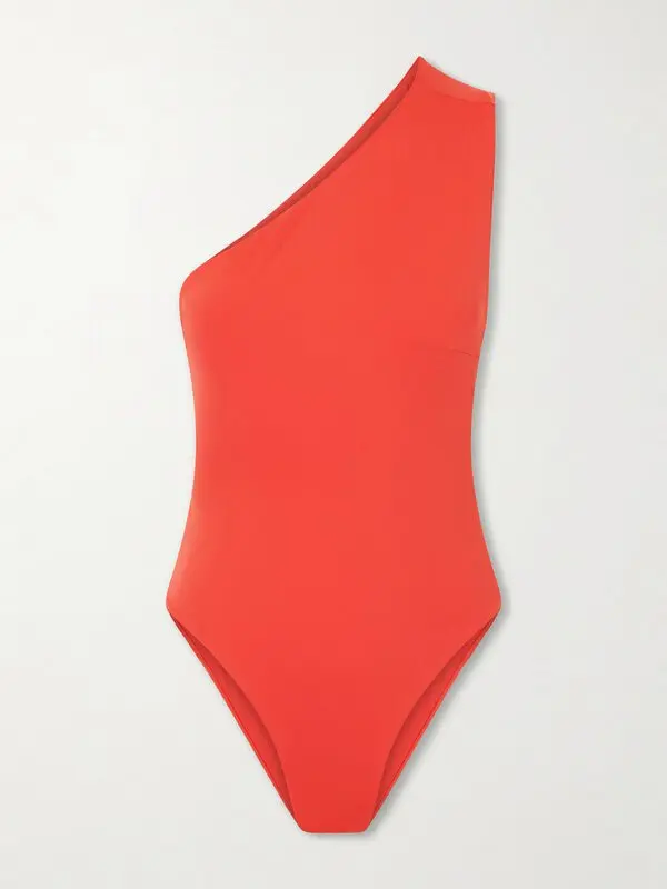 HAIGHT. Luisa One-shoulder Asymmetrical Swimsuit - Red