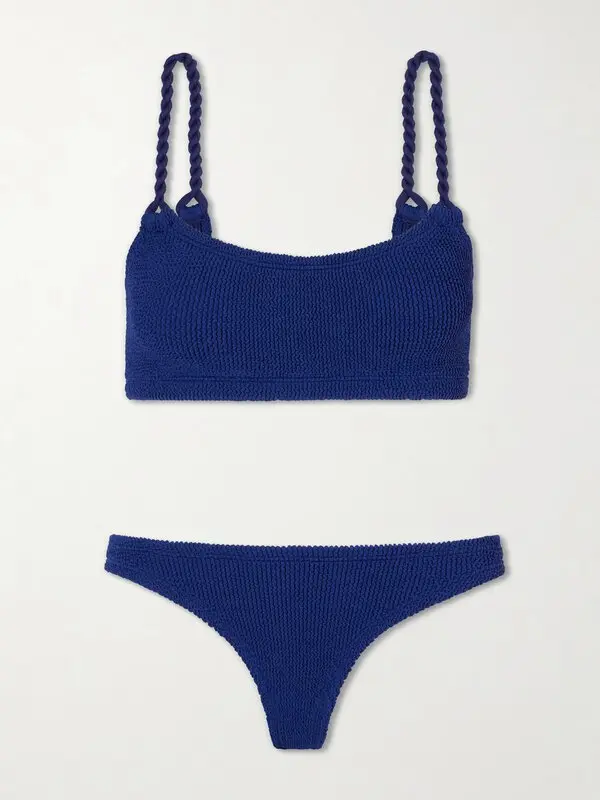 Hunza G Phoebe Original Crinkle™ Bikini - Blue